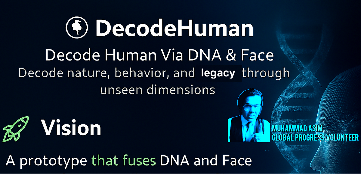 🌍 Introducing DecodeHuman: Decode Human Via DNA & Face | by MuhammadAsim-GlobalProgressVolunteer ...