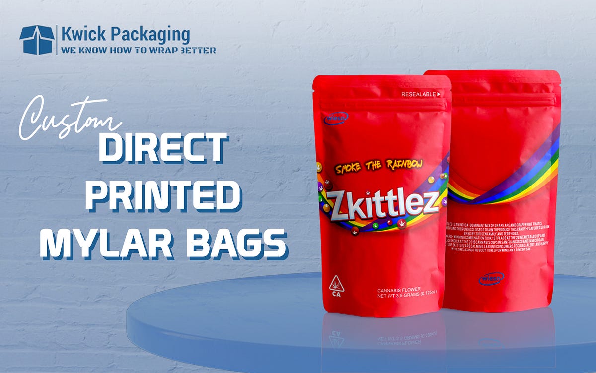 Custom Mylar Bags Wholesale. If you are looking for custom mylar… | by Kwick Packaging | Medium