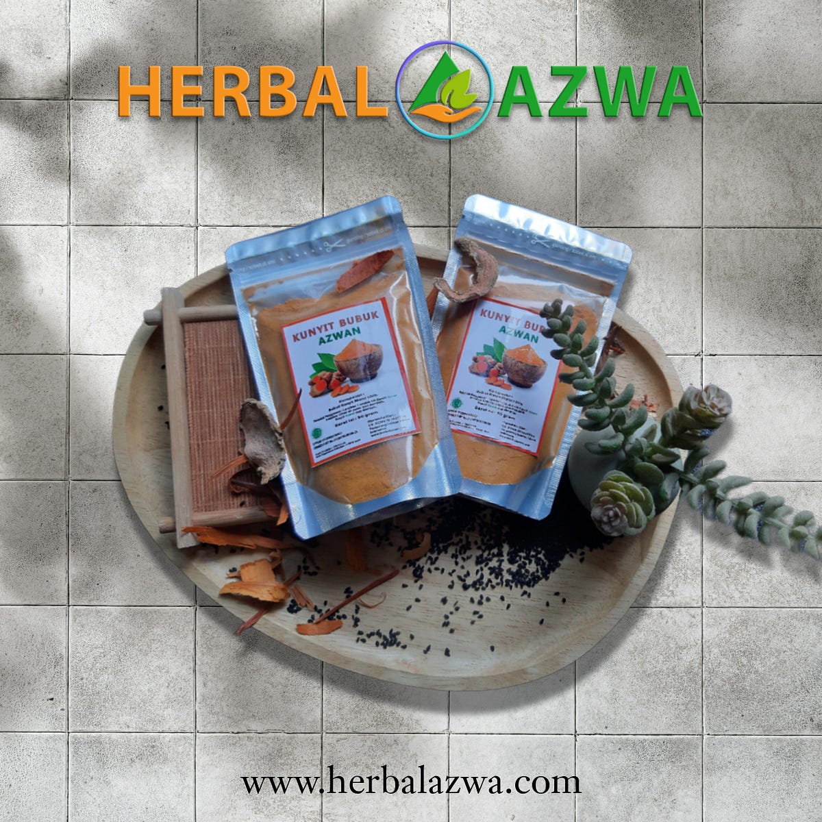 Jahe Merah Herbal Azwa adalah Jahe Merah Bubuk yang diperkaya dengan ...