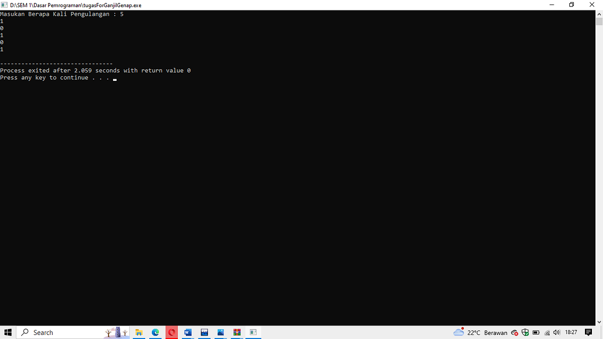 Program Menentukan Angka Ganjil Genap - Irmadwiyanti - Medium