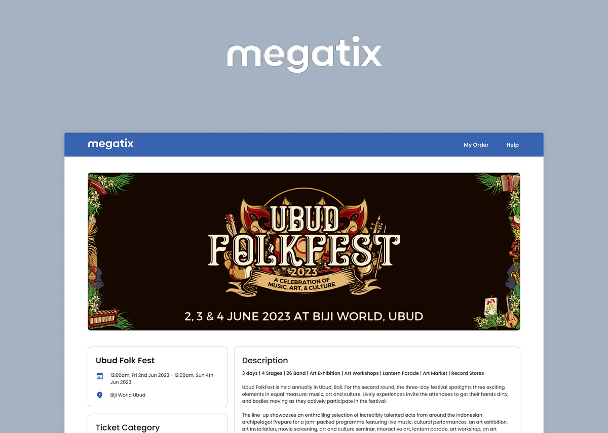 Redesign Web Megatix — UI/UX Case Study | by Marisa Dian P | Medium
