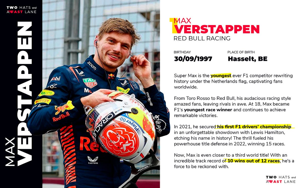 From Rookie to Champion: Max Verstappen’s Formula 1 Odyssey | by Two ...