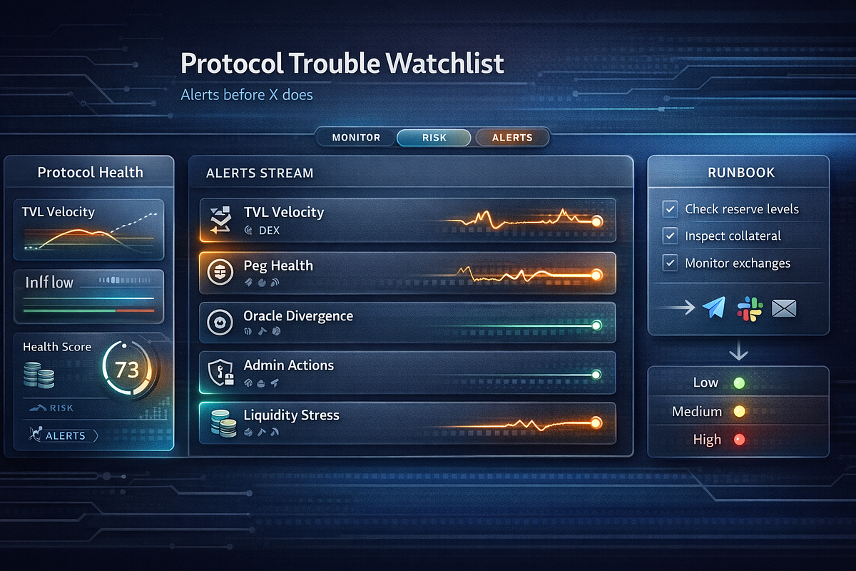 5 Watchlist Alerts to Spot Protocol Trouble Early | by Thinking Loop ...