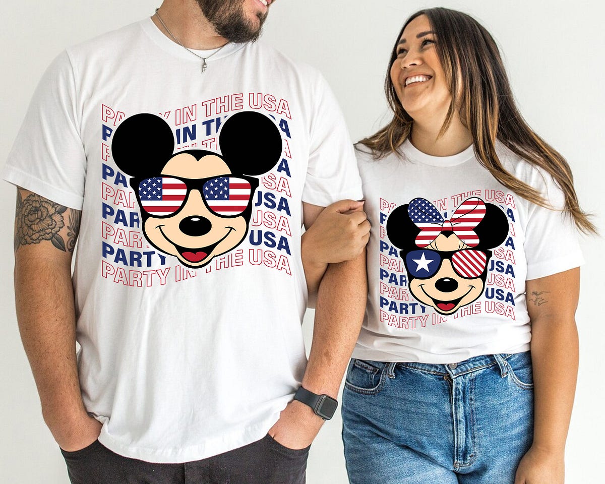 Mouse Party In The Usa Svg, 4th Of July Svg, Red White And Blue ...