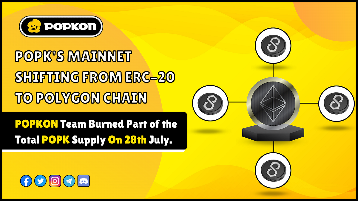 POPK’s mainnet from ERC-20 to Polygon chain. | by POPKON | Medium