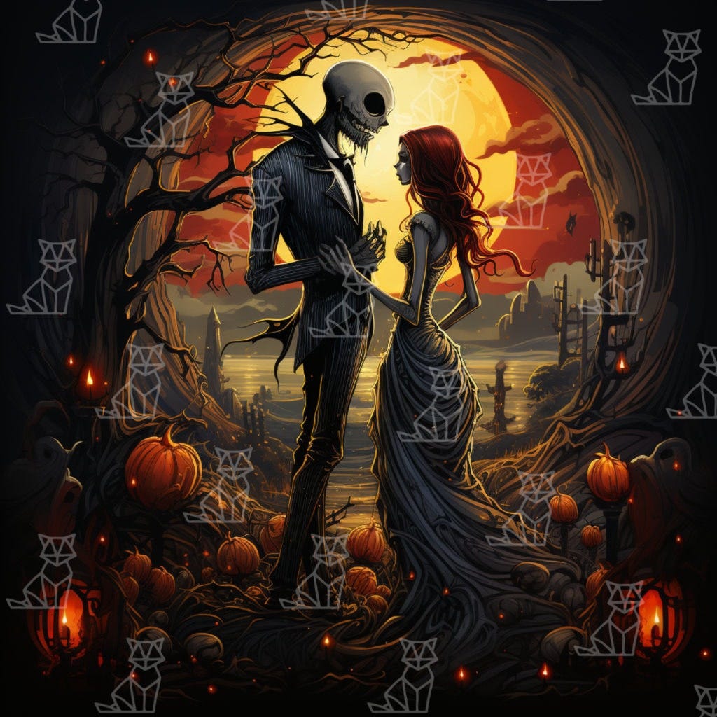 Jack and Sally png, Jack png, Sally png, The Nightmare Before Christmas ...