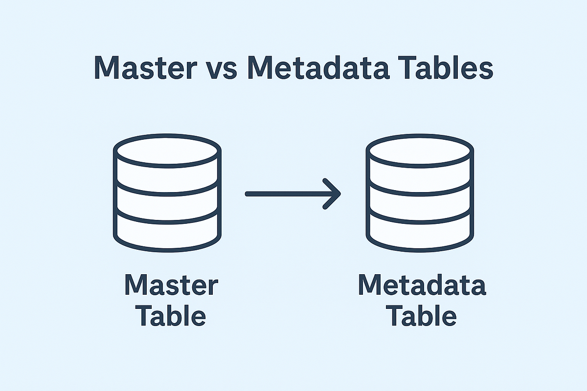 Master Vs Metadata Tables- now you never going to be confused again ...