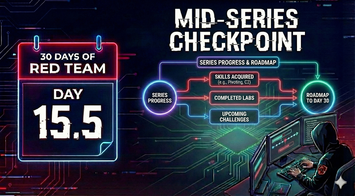 Red Team Training Roadmap: Mid-Series Recap & Resources (Day 15.5) | 30 ...