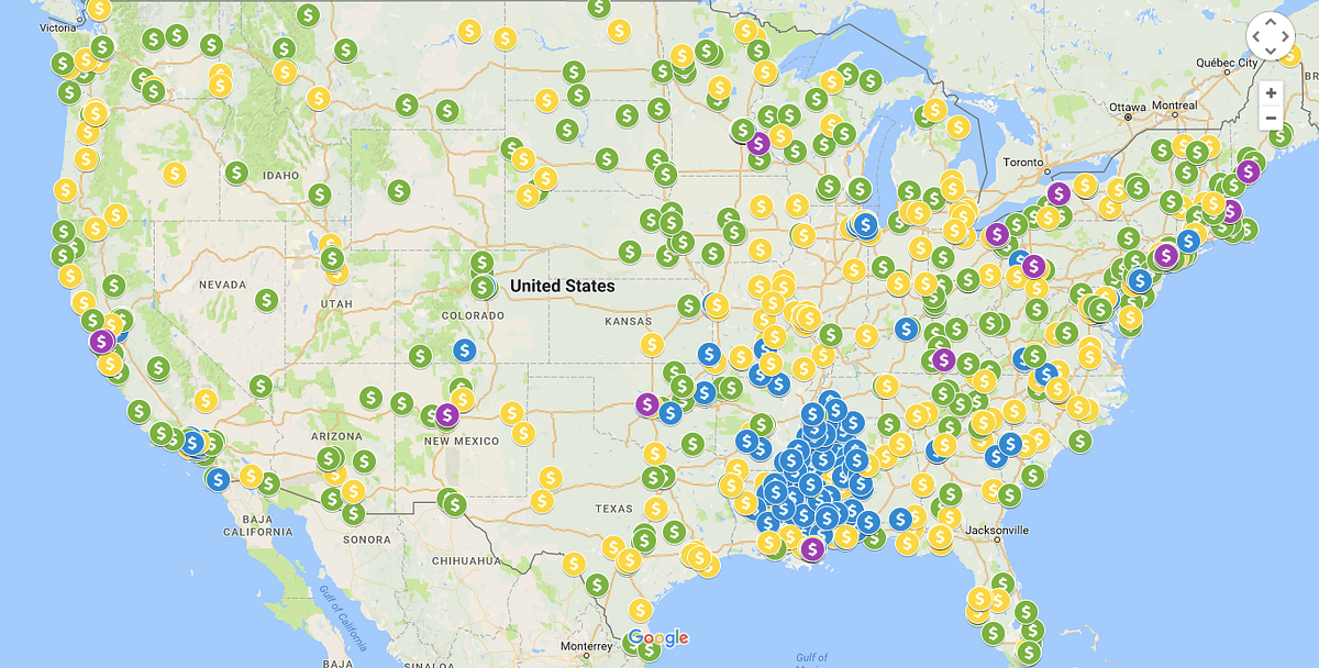 Community Development Financial Institutions, Mapped | by Oscar Perry ...