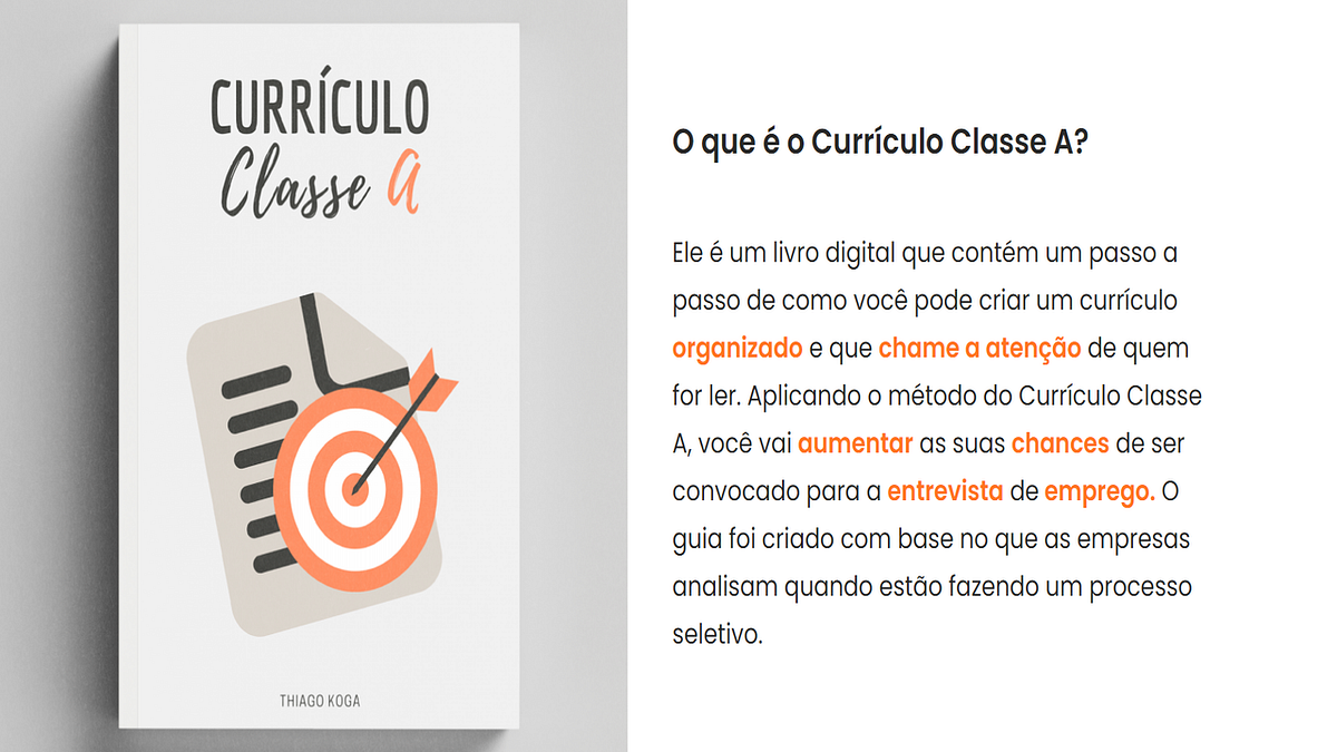 Currículo Classe A - TcemWork - Medium
