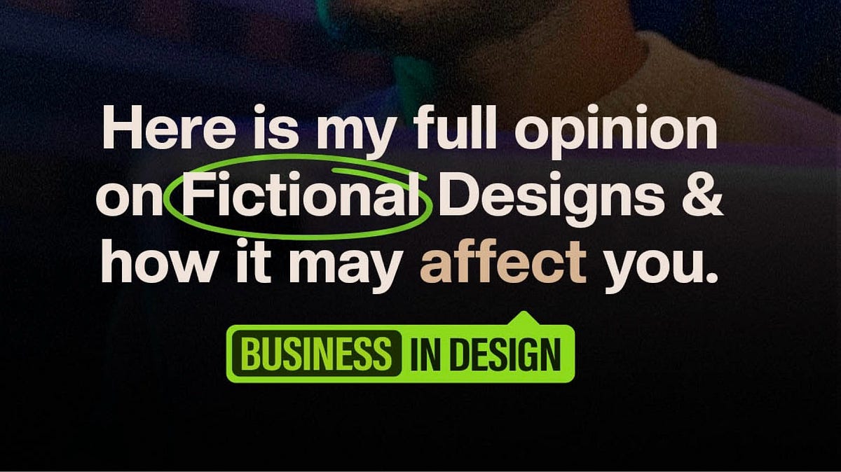 FICTIONAL DESIGNS. First of, the true behind designers… | by Cater ...
