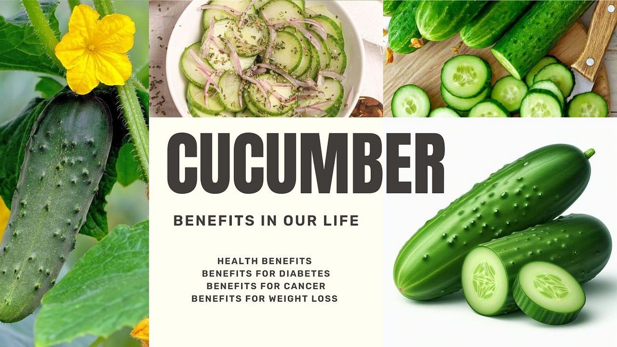 Cucumbers offer numerous benefits due to their rich nutritional profile ...