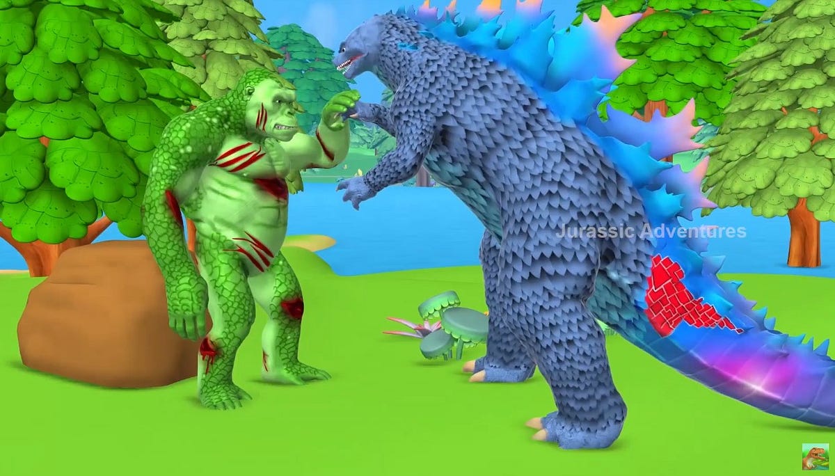 Zombie King Kong vs Godzilla | Epic Jurassic Comedy Adventures ...