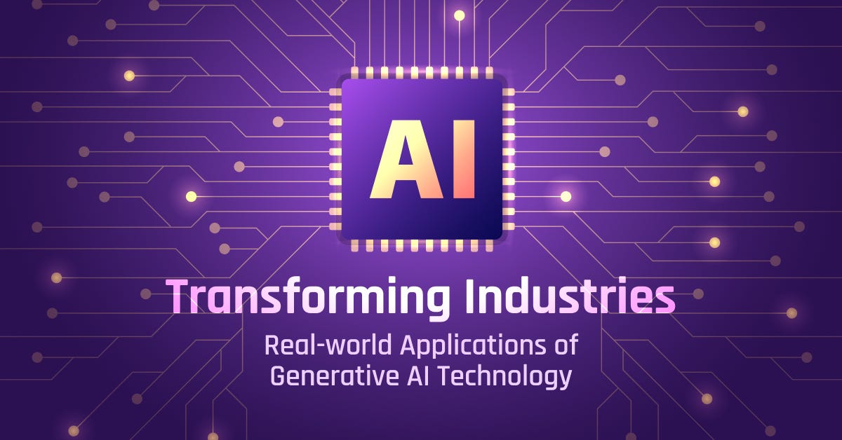 Transforming Industries: Real-world Applications of Generative AI ...