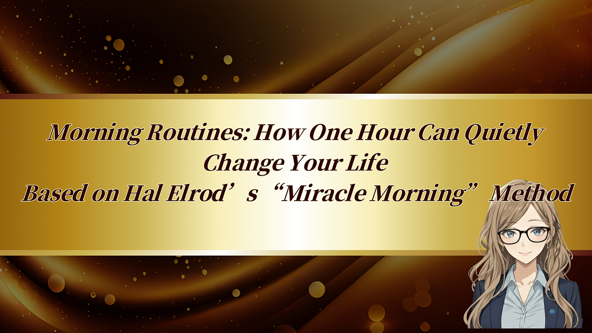 Morning Routines: How One Hour Can Quietly Change Your Life Based on ...