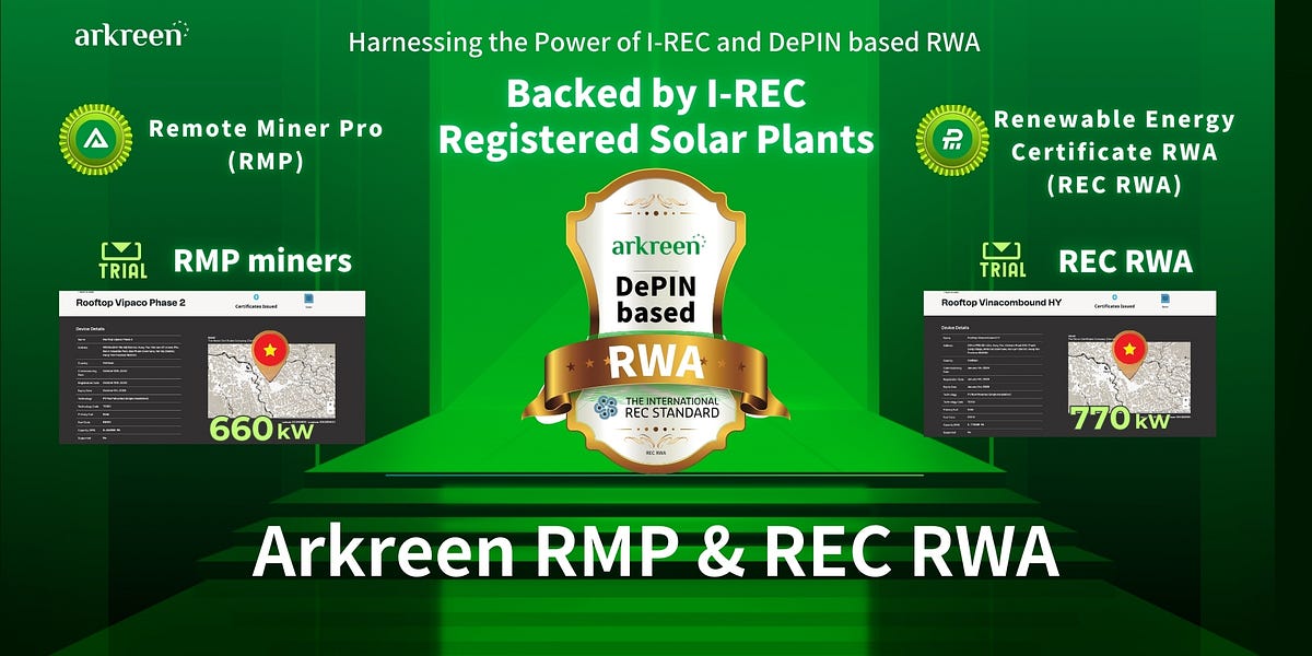 Arkreen Unveils Remote Miner Pro and Renewable Energy Certificate RWA: I-REC Registered Solar ...