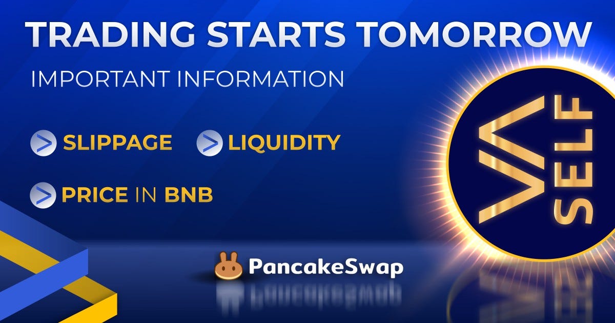 SelfToken (SELF) listing on PancakeSwap — IMPORTANT INFORMATION | by SelfToken.io | Medium