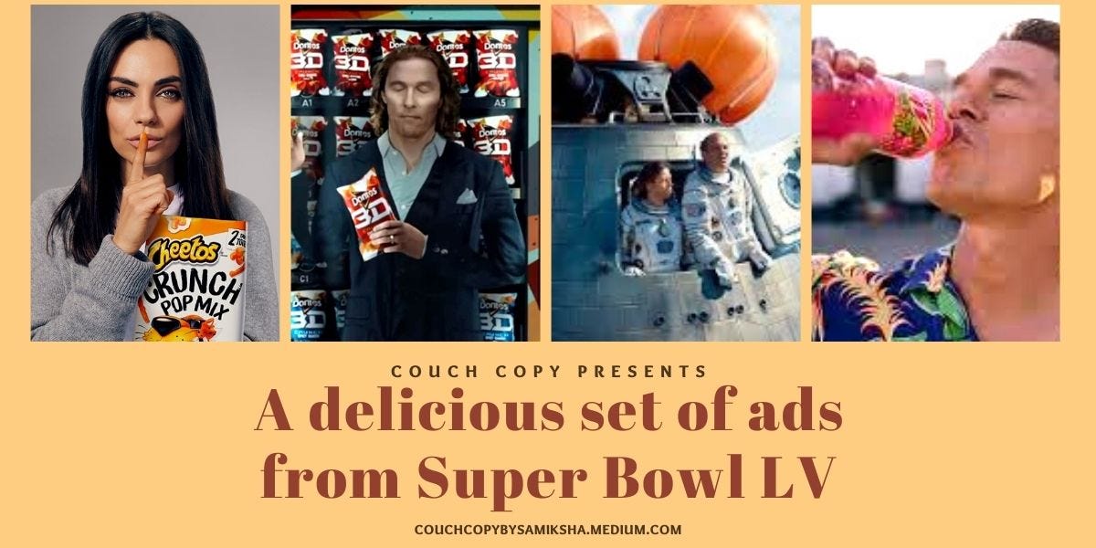 5 ‘delicious’ Ads from Super Bowl LV | by Couch Copy | Medium
