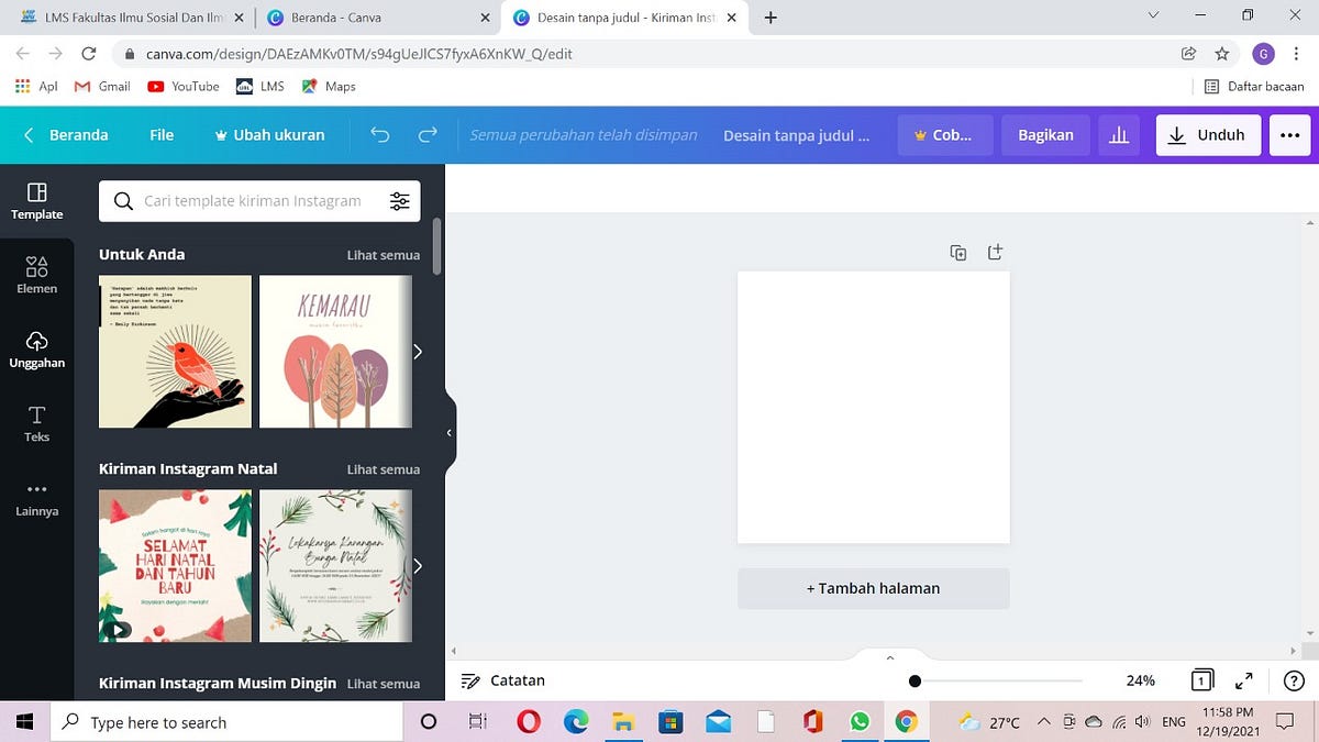 LANGKAH-LANGKAH MEMBUAT FEED INSTAGRAM PROMOSI MAKANAN 1. Buka aplikasi ...