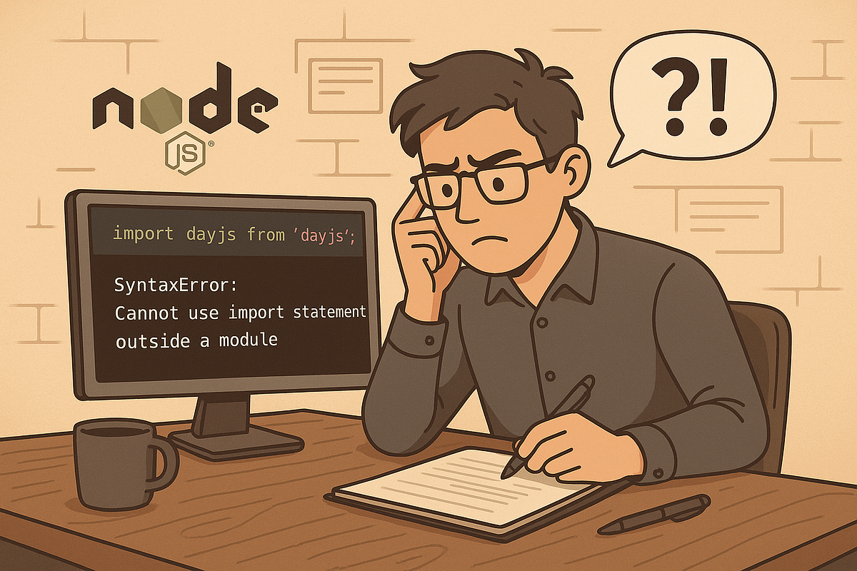 🐛 The Error: Cannot use import statement outside a module | by bbang ...