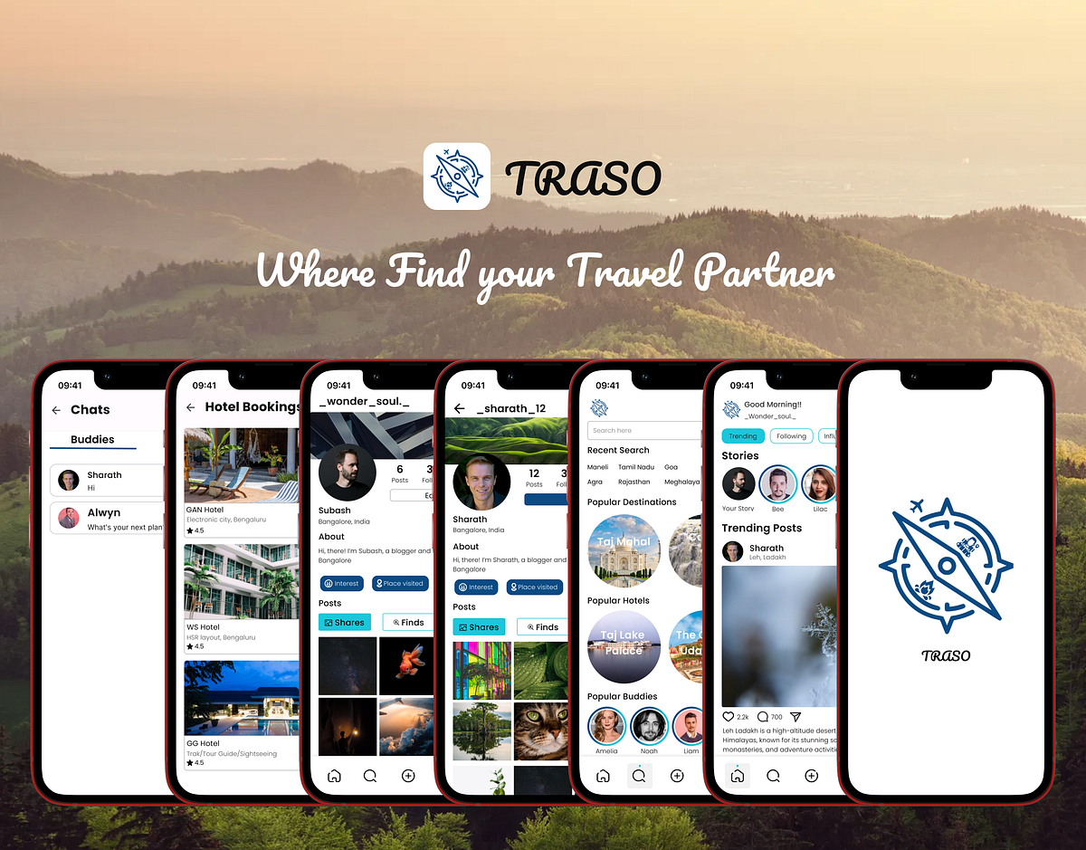 Traso- An app Travel Partner Finder-UX Case Study | by Subashchandran P ...
