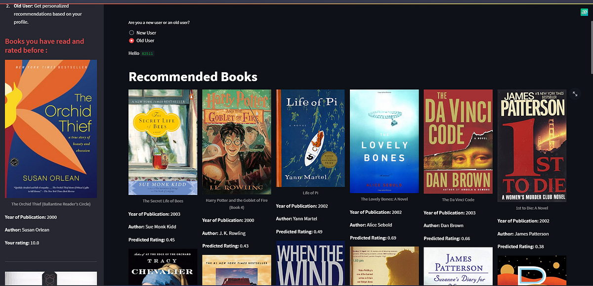 Hypier-based Book recommendation system (end-to-end with python) | by ...