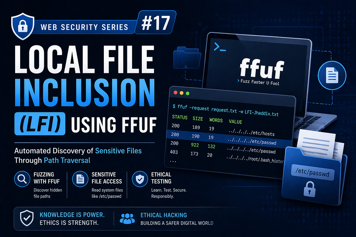 Web Security Series #17 — Exploiting Local File Inclusion (LFI) Using ...