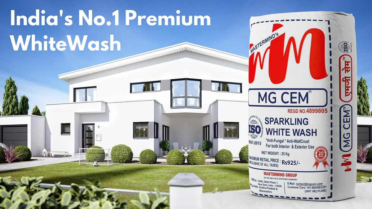 MG CEM — India Ka Number 1 Premium WhiteWash / White Cement Wash by ...