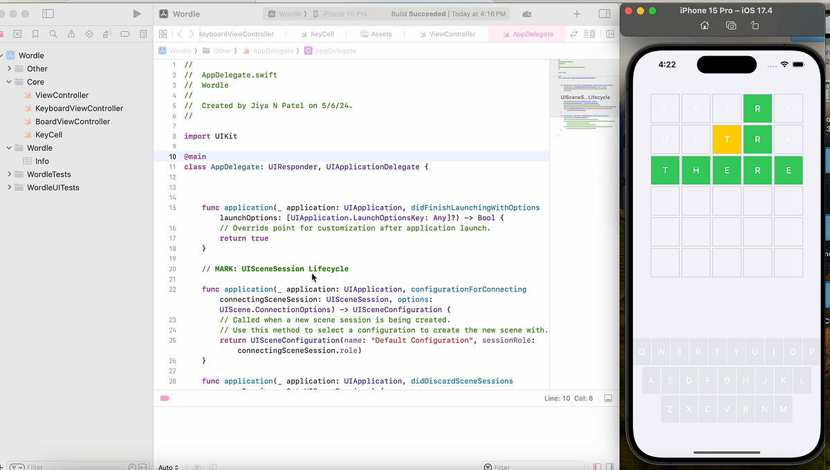 Native App Final Project: Wordle Clone | by Jiyanpatel | May, 2024 | Medium