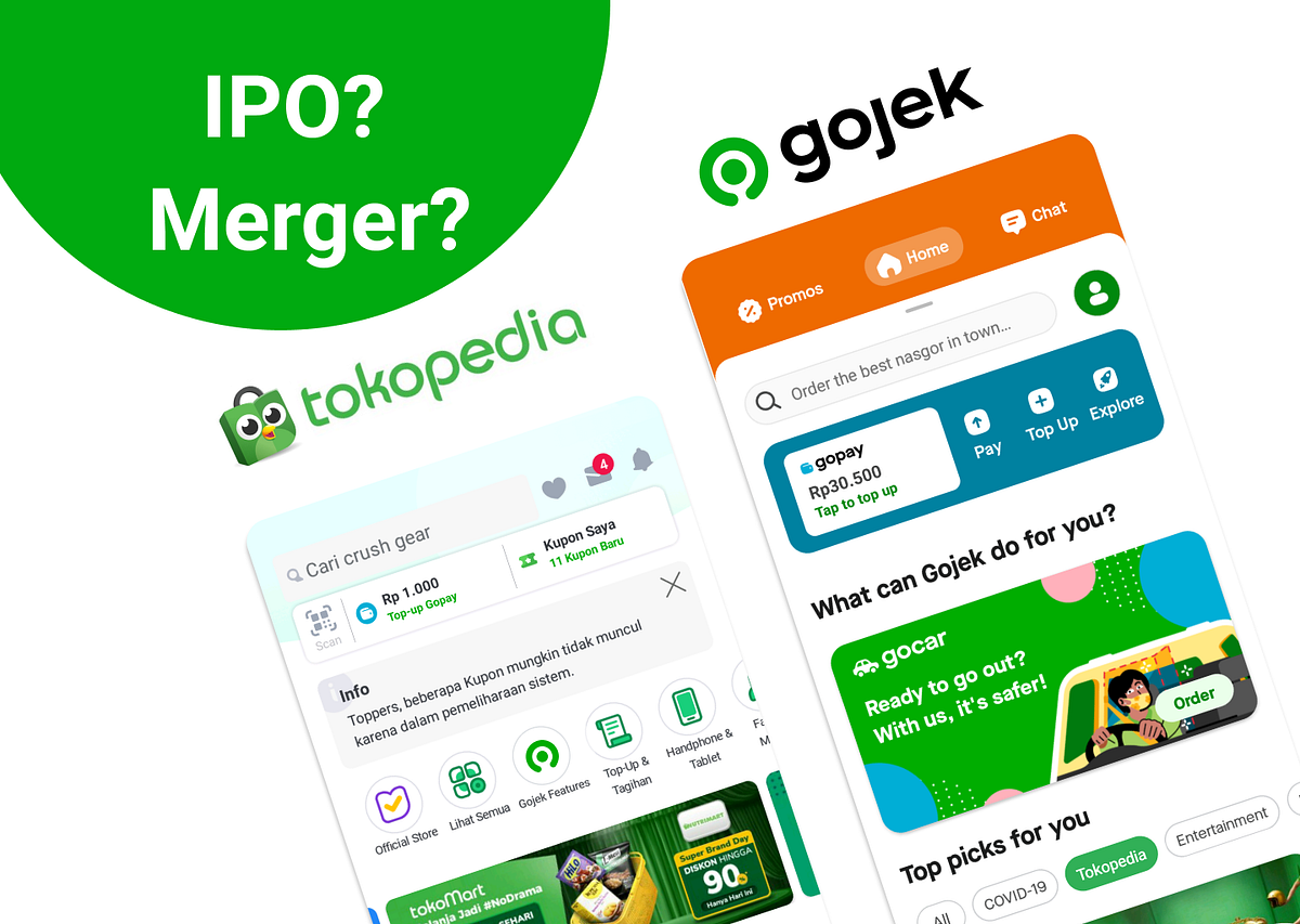 Case Study : UI UX | IPO? Merger? Tokopedia and Gojek? | by Tomi ...
