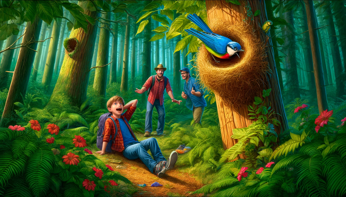 Jake’s Feathered Surprise. The forest trek with Dad | by Rick Allen ...