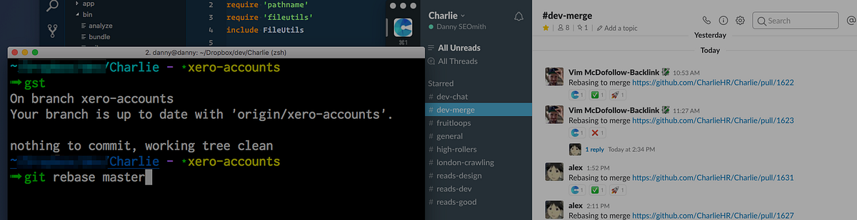 Synchronising Git Merges with Slack | by Danny Smith | Medium