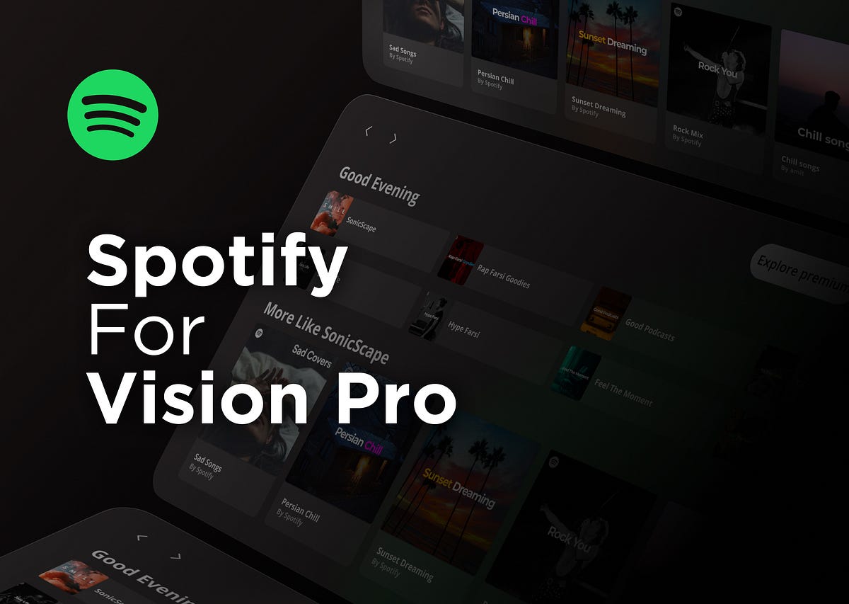 Spotify for Vision Pro. by Sameer Kapil | by Sameer Kapil | Medium