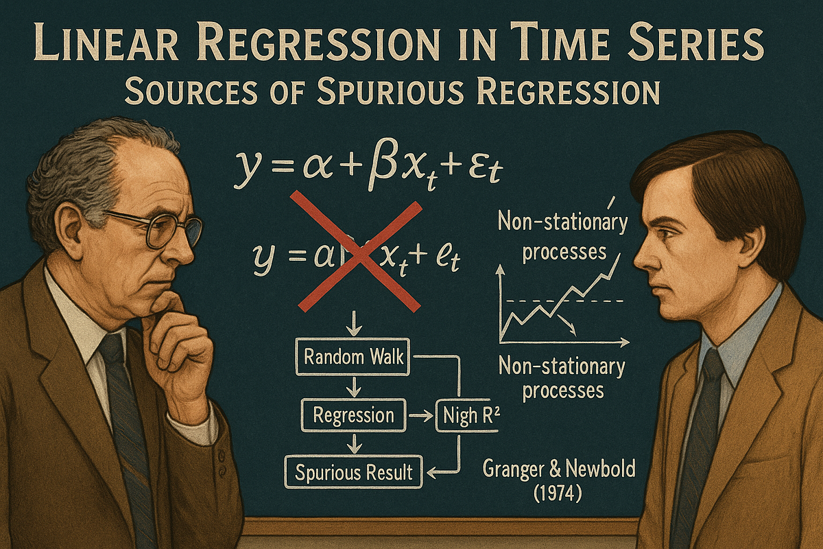 Linear Regression in Time Series: Sources of Spurious Regression | by Jumbong junior | Towards AI