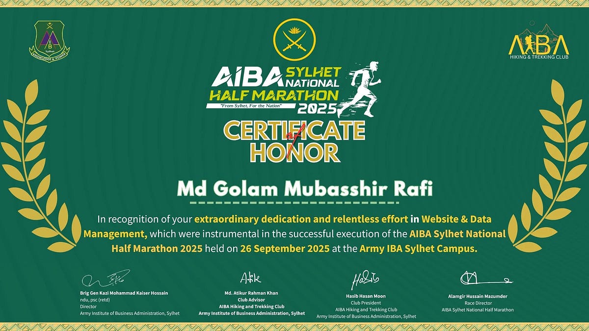 "Building a Digital Infrastructure for AIBA Sylhet National Half ...