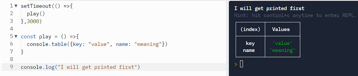 In the above pic, we can see that their line-9 is getting consoled ...