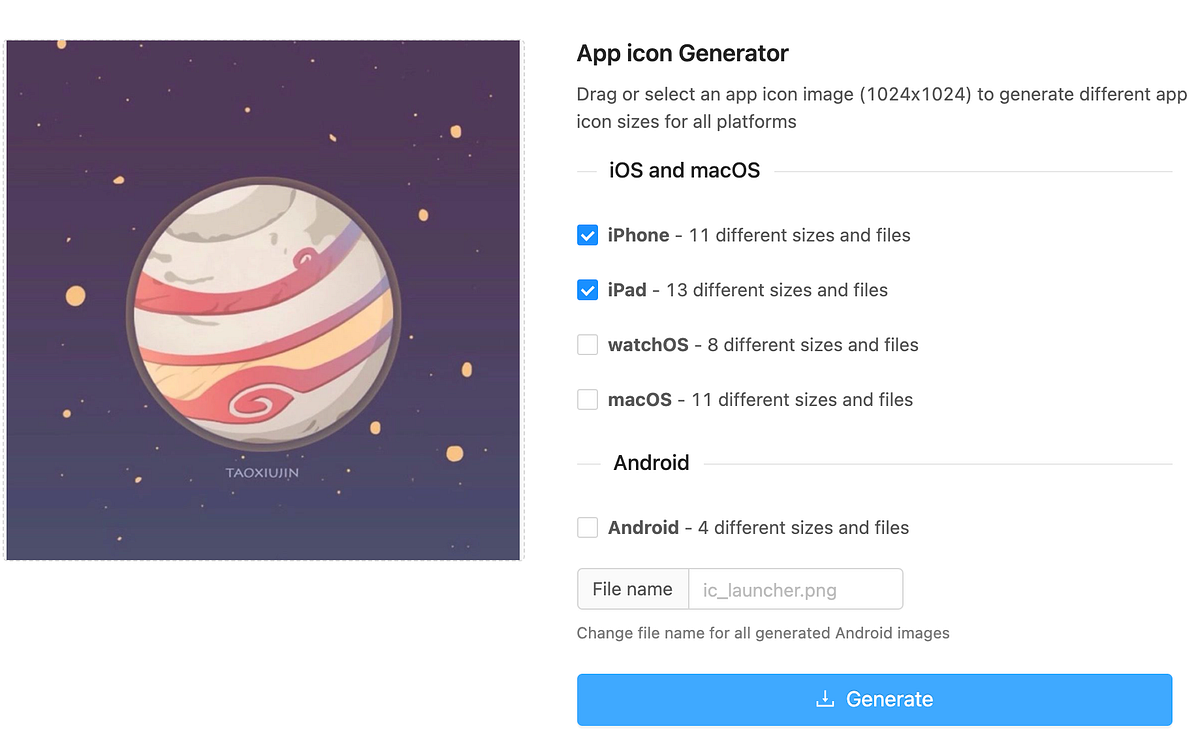 作業2_#4 利用App Icon Generator 產生 iOS App Icon - 彼得潘的 Swift iOS / Flutter ...