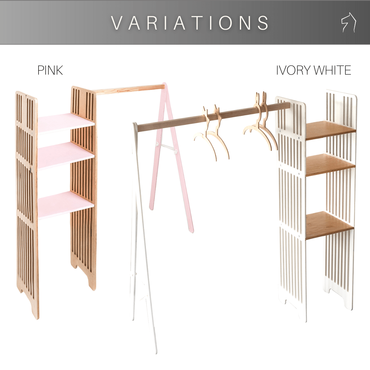 Kids Wooden Clothing Rack - EWART WOODS - Medium