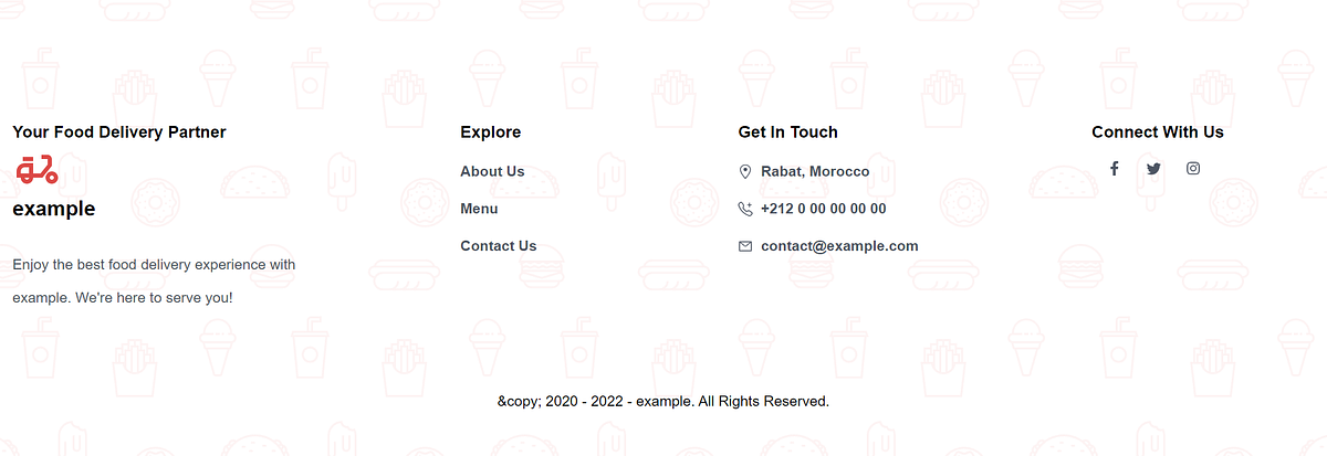 Build Responsive Restaurant Footer using TailwindCss and React | by R ...