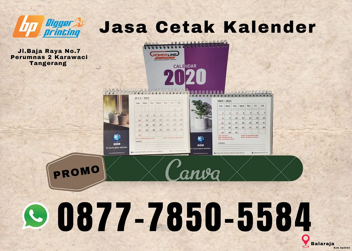 PROMO, Wa./Call. 0877–7850–5584, Jasa Cetak Kalender di Balaraja - Cetakkalendertangsel - Medium