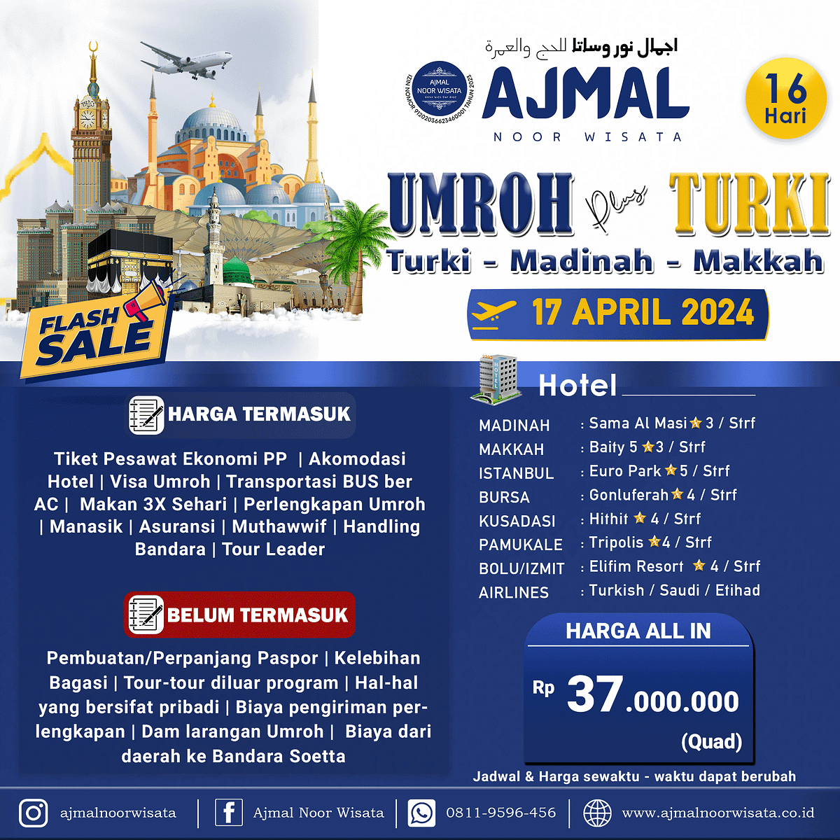 Umroh Plus Turki Idul Fitri 2024 | Ajmal Noor Wisata | by Keliling Dunia | Jan, 2024 | Medium