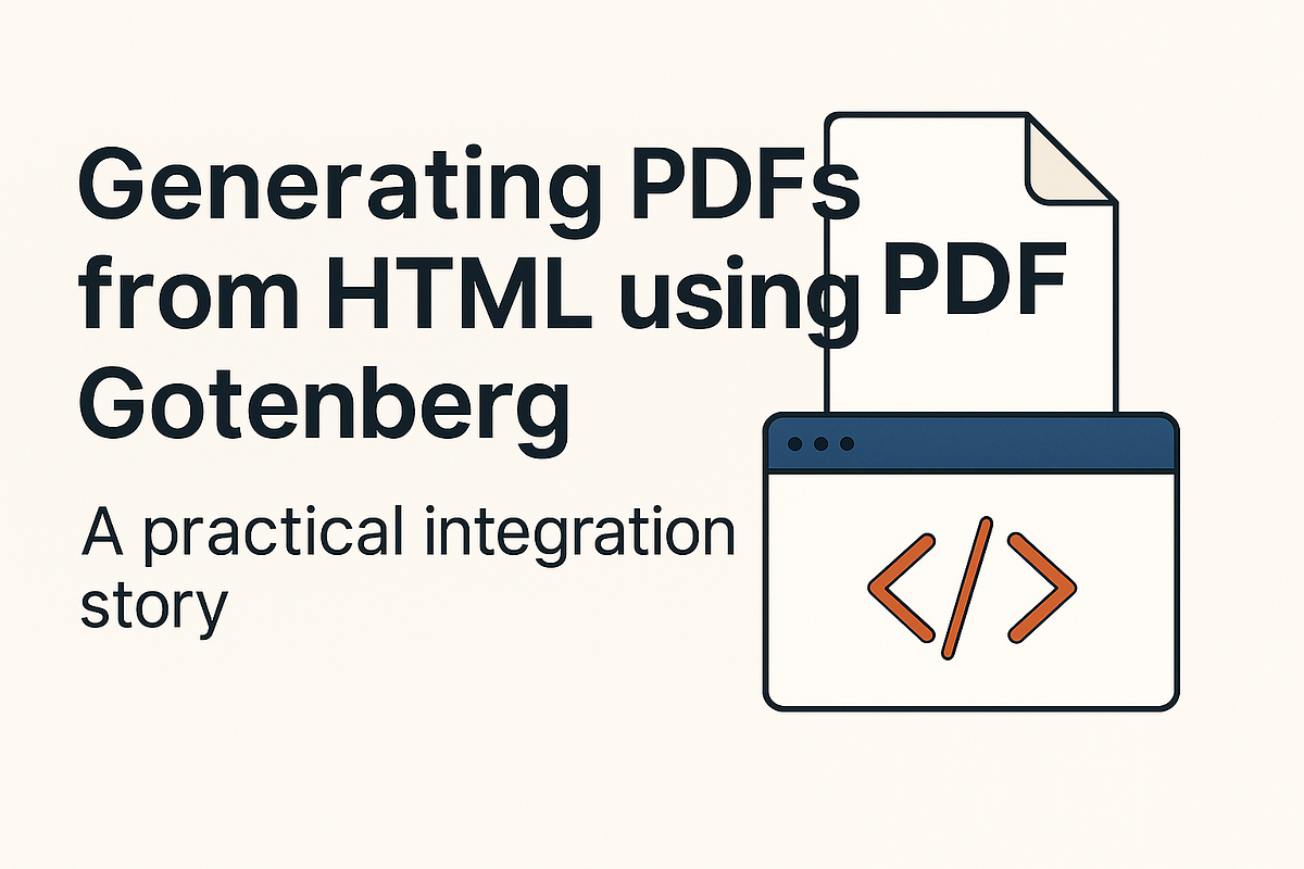 Generating PDFs from HTML using Gotenberg: A practical integration story | by Amine ANNABI | Jun ...