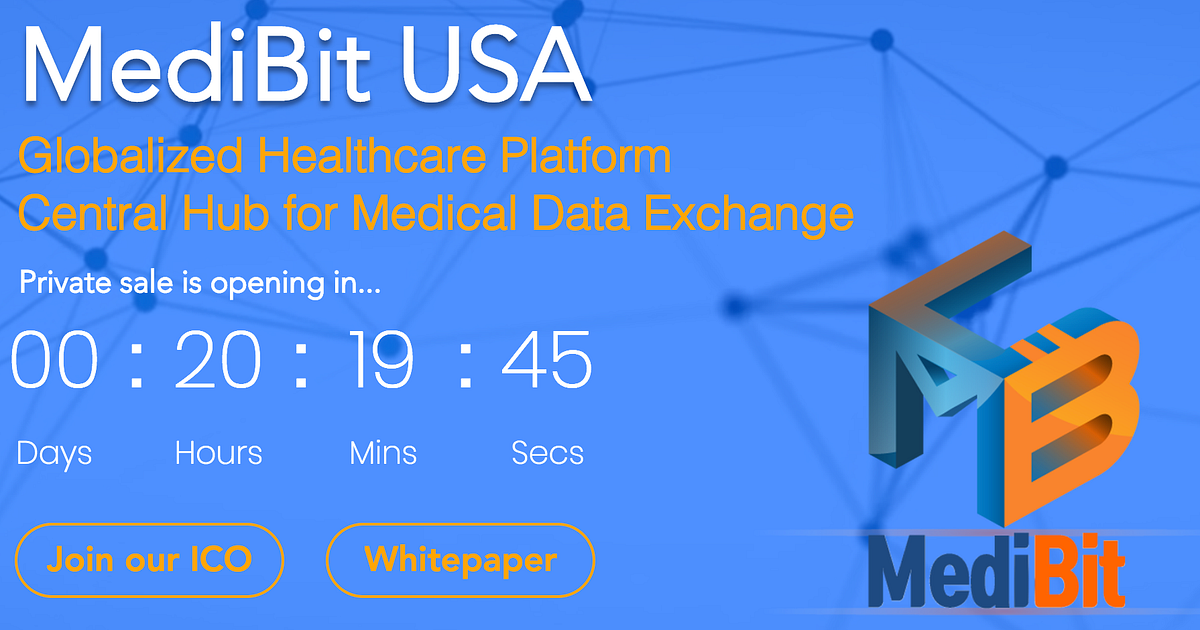 [NEWS] MediBit is starting Private Sale | by medibit official | Medium