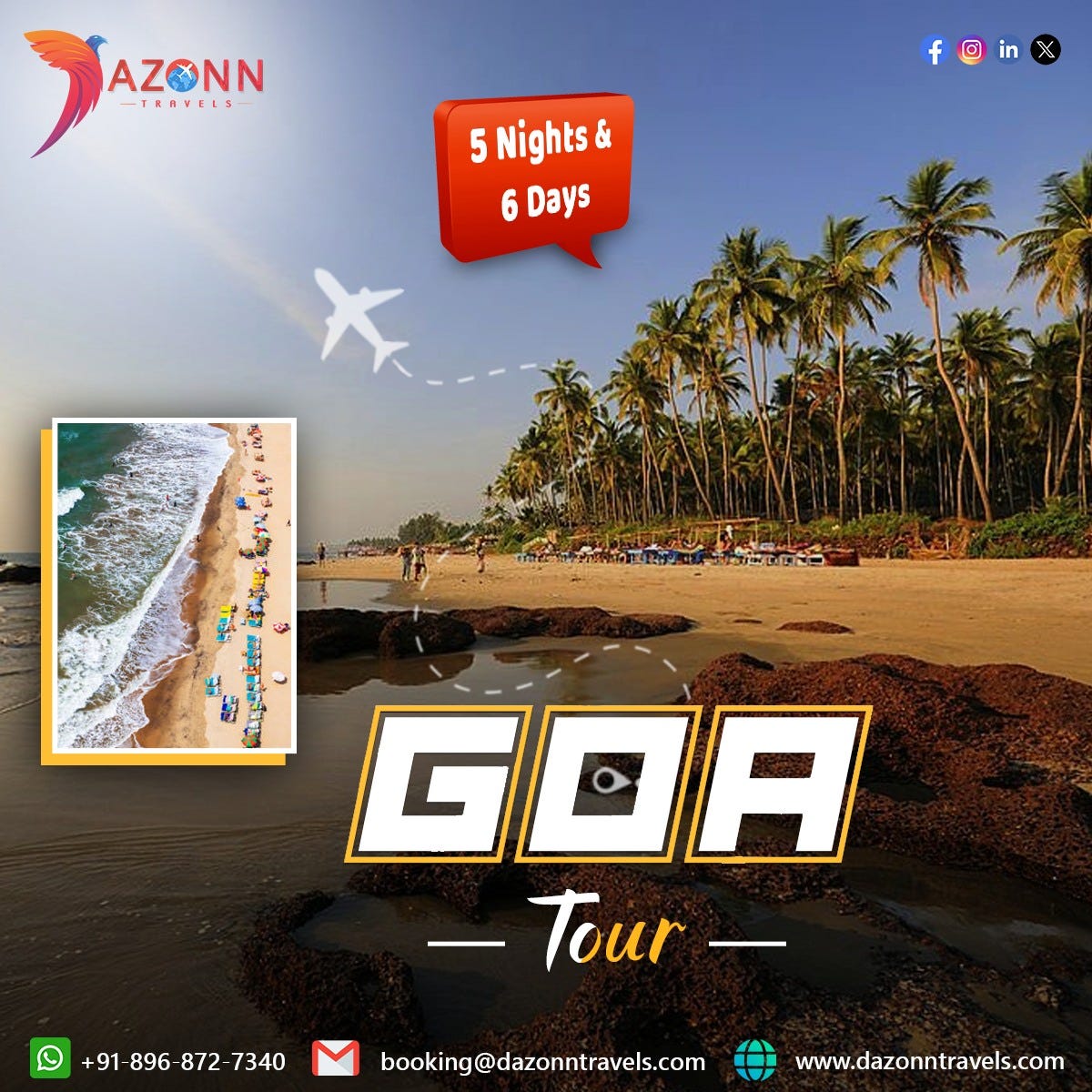 Goa Tour Packages 5 Nights and 6 Days - Travelsdazonn - Medium
