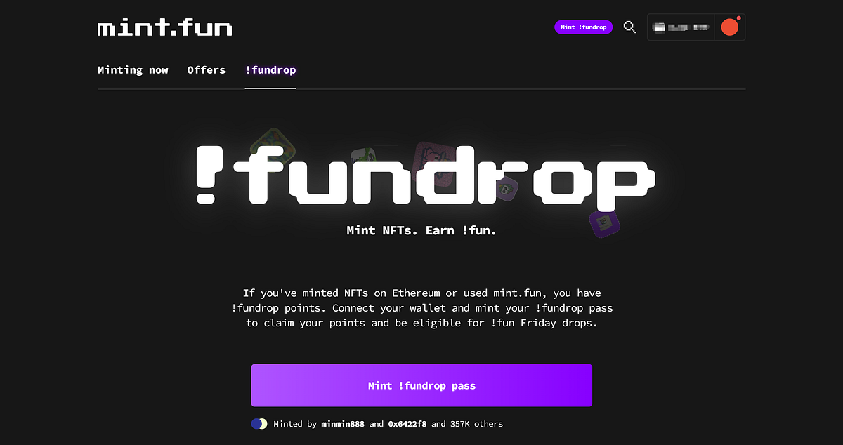 加密狗整编空投第236篇：准备好接受 Mint Fun 改变生活的空投（必须加入） - 加密狗 - Medium