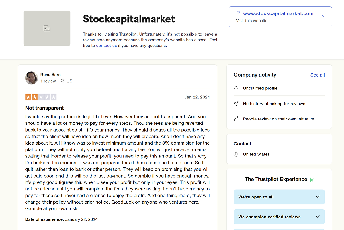 Stockcapitalmarket Scam: Uncovering the Truth and How to Recover your ...