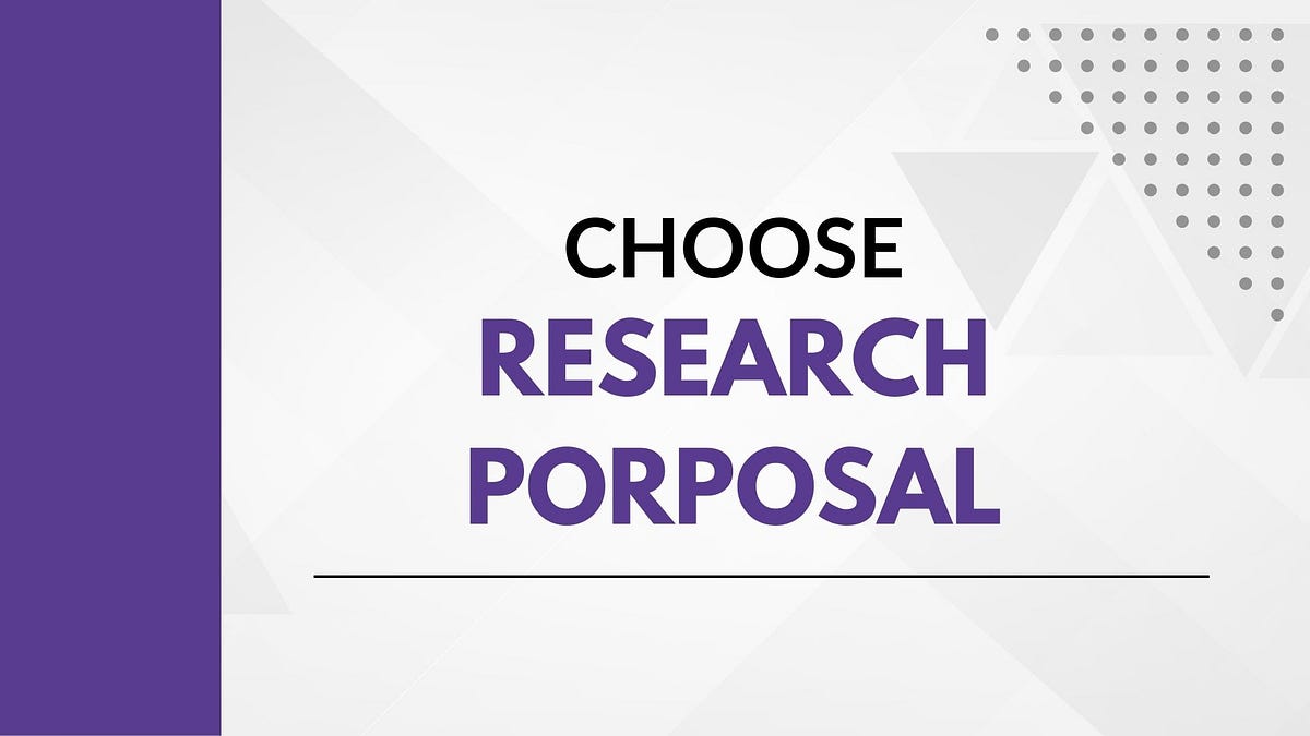 How do I choose a research topic for my proposal? | by Anchal Negi | Jan, 2024 | Medium