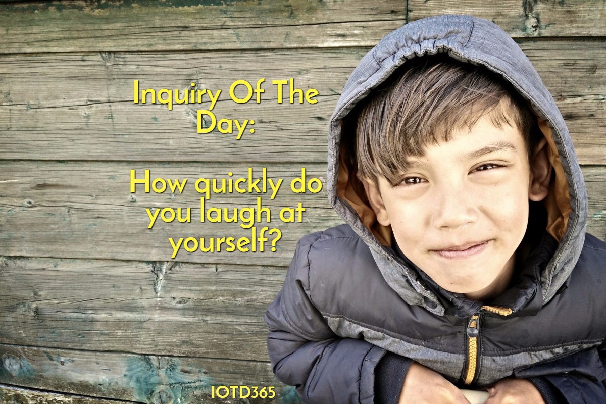 How quickly do you laugh at yourself? | by Ken Woodward | Medium