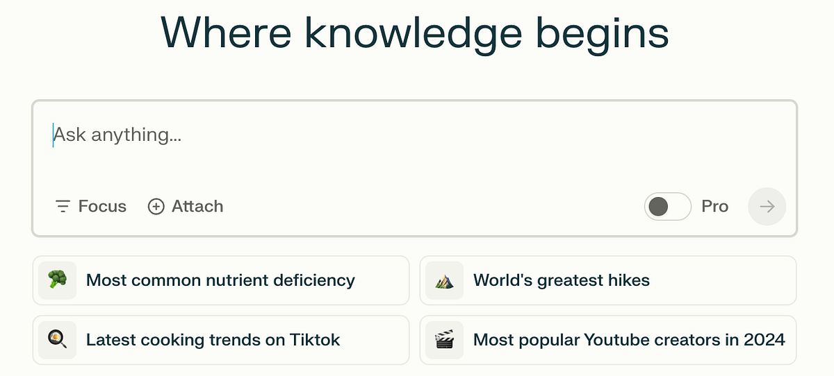 How To Focus Your Search With Perplexity | by Julian Cosky ...