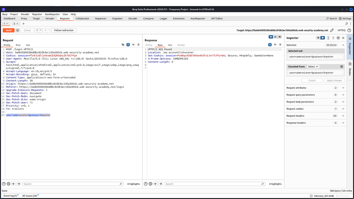 🧵 PortSwigger Web Security Academy — Lab Write‑Up 6 | by 0xM3d0din | Medium